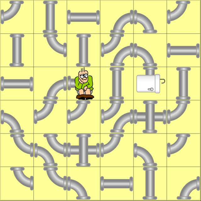 Toilet Plumbing [Route puzzle｜Board puzzle｜Puzzle]